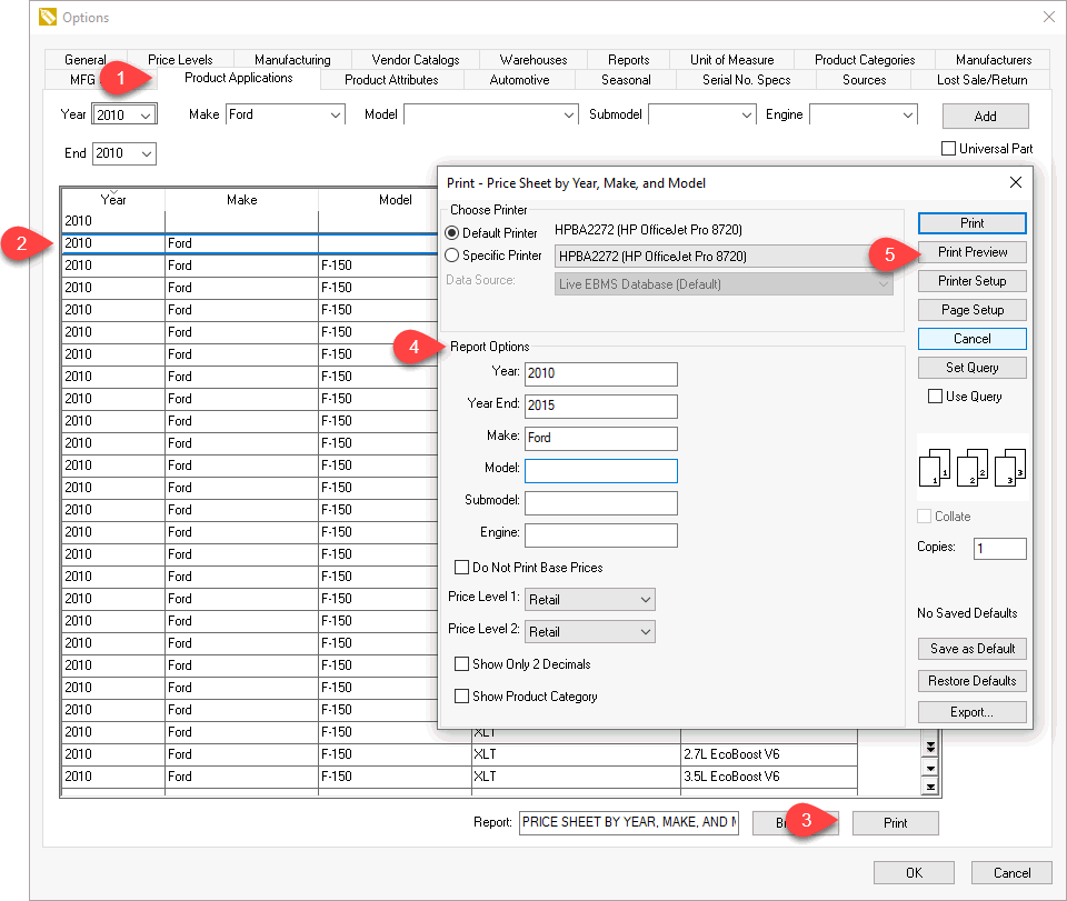 YMM Settings within Product Catalog
